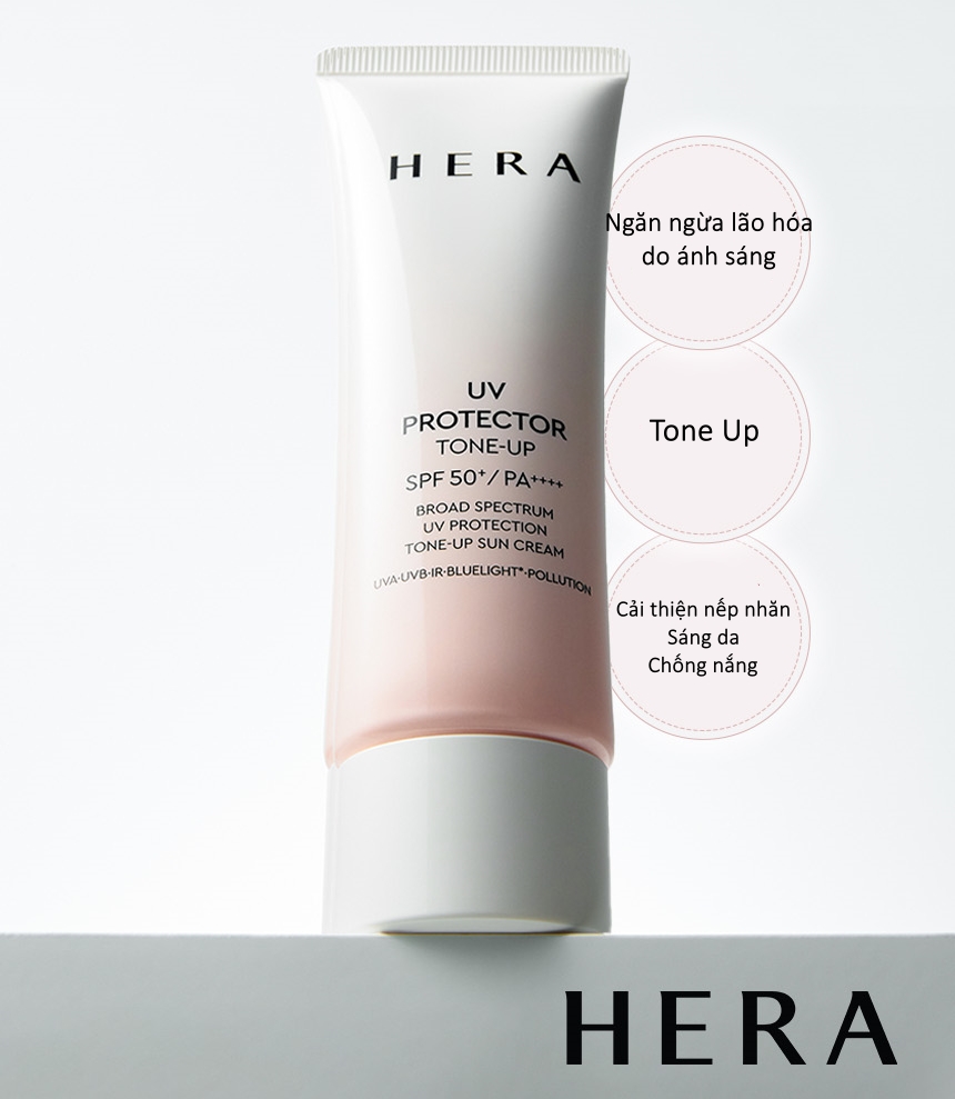 Hera UV Protector Tone Up SPF50+/PA++++ 50ml - Bí Quyết Da Sáng Rạng Rỡ, Bảo Vệ Toàn Diện!